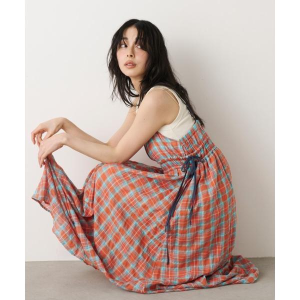 ZOZO問い合わせ番号:81762765ショップ:YARD PLUS/AUNT MARIE'S，ヤードプリュス/アントマリーズブランド:Unitage，ユニテージ商品名:配色ボリュームシアーキャミワンピースカテゴリ:ワンピース/ドレス&gt...