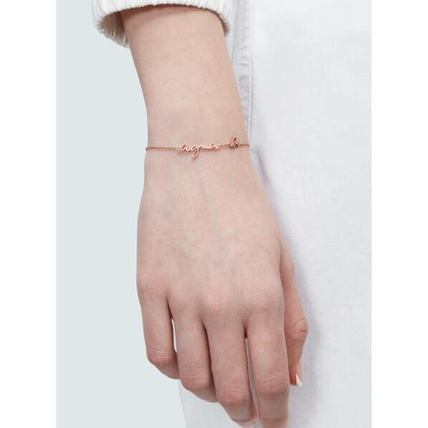 ZOZO問い合わせ番号:81765526ショップ:agnes b.，アニエスベーブランド:agnes b.，アニエスベー商品名:ロゴ ブレスレットカテゴリ:アクセサリー>ブレスレットブランド品番:BO73H922402素材:ステンレス...