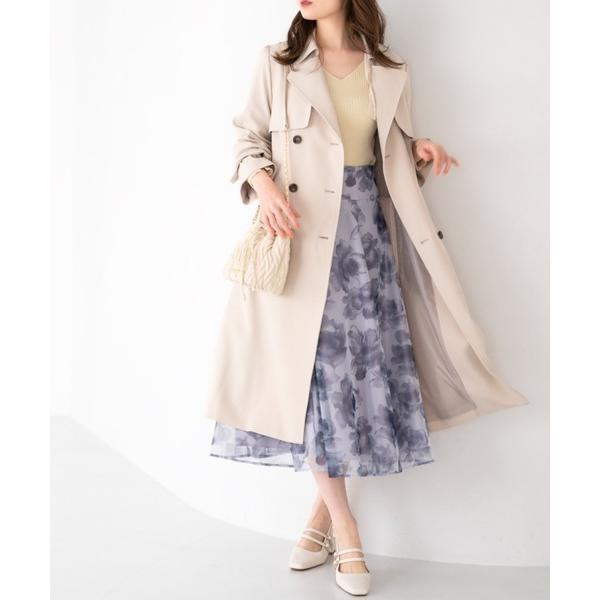 ZOZO問い合わせ番号:81768457ショップ:MISCH MASCH，ミッシュ マッシュブランド:MISCH MASCH，ミッシュマッシュ商品名:サイドプリーツトレンチコート/MM418602カテゴリ:ジャケット/アウター>トレン...