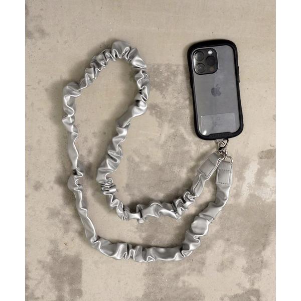 ZOZO問い合わせ番号:81784124ショップ:Revo.，レヴォブランド:ALTROSE，アルトローズ，Revo.，レボ商品名:【全機種対応】スマホケースに挟むだけ！ レザー風 ギャザー くしゅくしゅショルダー モバイル ストラップホル...