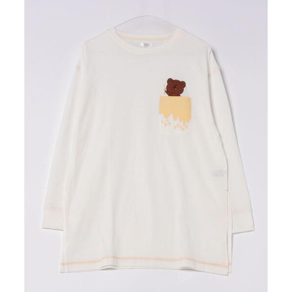 ZOZO問い合わせ番号:81799453ショップ:LB/S，エルビーエスブランド:LB/S ，エルビーエス商品名:【LIVERY/ライブリー】　はちみつ大好きクマロンT　アニマルシリーズカテゴリ:トップス>Tシャツ/カットソーブランド...