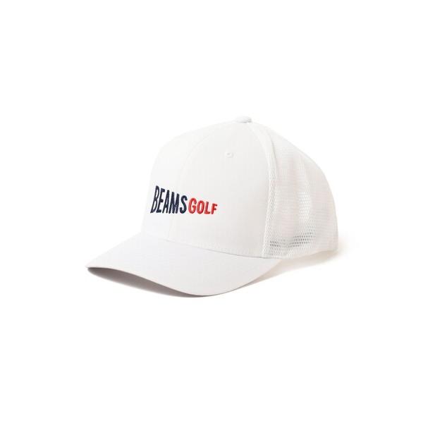 ZOZO問い合わせ番号:81799830ショップ:BEAMS GOLF，ビームスゴルフブランド:BEAMS GOLF，ビームスゴルフ商品名:BEAMS GOLF / A-FLEX メッシュ フラッグロゴ キャップカテゴリ:帽子>キャッ...