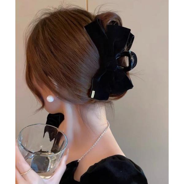 『セール実施中』ZOZO問い合わせ番号:81862119ショップ:Auntie Rosa，アンティローザブランド:E&amp;C closet…，イーアンドシークローゼット商品名:ベロアリボンヘアクリップカテゴリ:ヘアアクセサリー>バ...