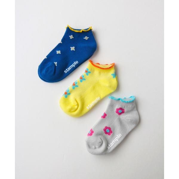 ※このアイテムは返品・交換対象外商品です。ZOZO問い合わせ番号:81862912ショップ:MAZEMAZE，マゼマゼブランド:stample，スタンプル商品名:メッシュフラワー アンクルソックス 【3足組】カテゴリ:レッグウェア>ソ...