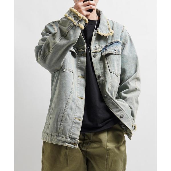 『タイムセール実施中』ZOZO問い合わせ番号:81895341ショップ:BIG CITY MARKET，ビッグシティマーケットブランド:1111clothing，ワンフォークロージング商品名:【unisex】ダメージ/フリンジ加工 オーバー...