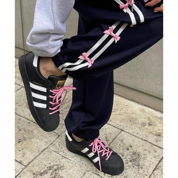 『セール実施中』ZOZO問い合わせ番号:81932073ショップ:Ada.，エイダブランド:SHEPP，シープ商品名:リボン付き サイドラインジャージパンツ / トラックパンツカテゴリ:パンツ>スウェットパンツブランド品番:SP052...