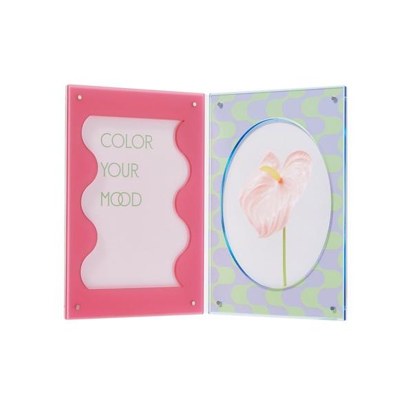 ZOZO問い合わせ番号:81932920ショップ:Francfranc，フランフランブランド:Francfranc，フランフラン商品名:カラフルアクリルフレーム 2面 ピンク×ブルーカテゴリ:インテリア>フォトフレームブランド品番:1...