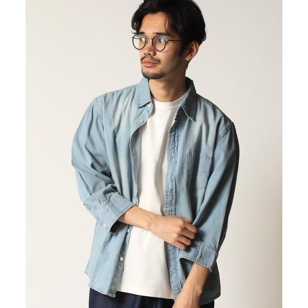 ZOZO問い合わせ番号:81965573ショップ:ARCADE，アーケードブランド:ARCADE，アーケード商品名:レギュラーカラー ウォッシュ加工7分袖 デニムシャツ BARCEDOSカテゴリ:トップス>シャツ/ブラウスブランド品番...