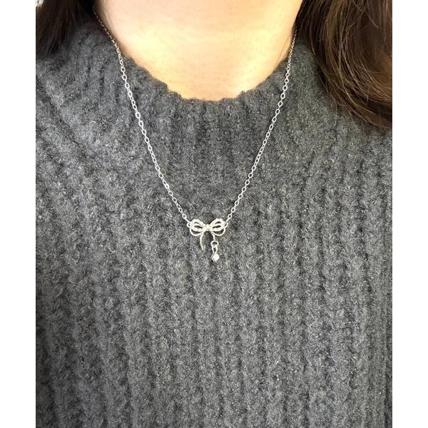 『タイムセール実施中』ZOZO問い合わせ番号:81969982ショップ:wears，ウェアーズブランド:fiere，フィエール商品名:リボンキラキラネックレスカテゴリ:アクセサリー>ネックレスブランド品番:cu013素材:真鍮カラー:...