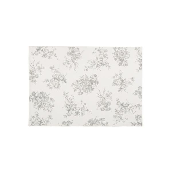 ZOZO問い合わせ番号:81971073ショップ:Francfranc，フランフランブランド:Francfranc，フランフラン商品名:デザインプリントラグ クラシックフラワー S 1400×1000 ライトグレー 床暖房対応 ホットカーペ...