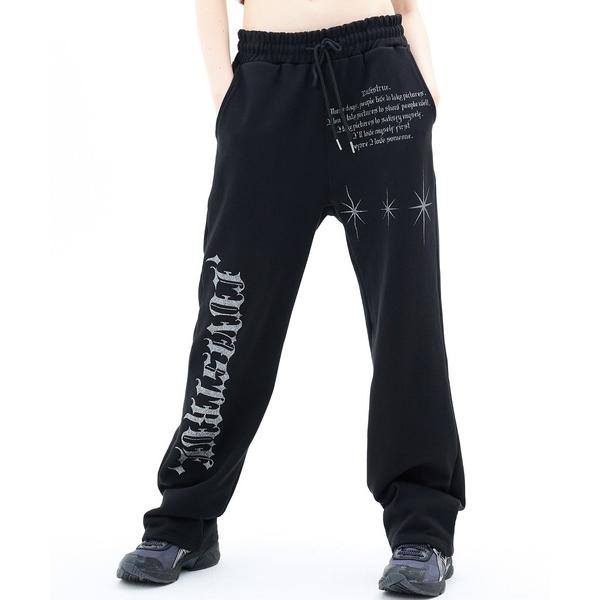 ZOZO問い合わせ番号:82034859ショップ:hype2k，ハイプツーケーブランド:LUVISTRUE，ラヴイズトゥルー商品名:MZ STAR GLITTER PANTSカテゴリ:パンツ>スウェットパンツブランド品番:814505...