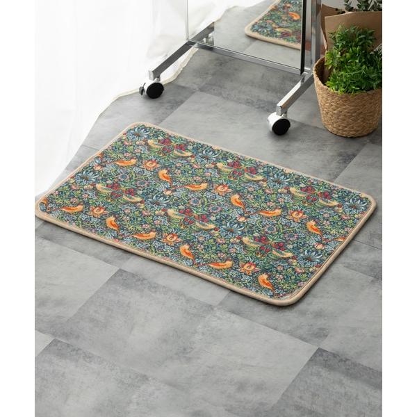 『タイムセール実施中』ZOZO問い合わせ番号:82035693ショップ:ABBEY MARKET，アビーマーケットブランド:Jubilee，ジュビリー商品名:もこもこ起毛マット ウィリアムモリス柄 滑り止め付 40x60cmカテゴリ:インテ...