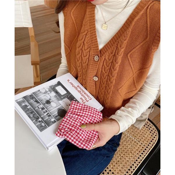 『タイムセール実施中』ZOZO問い合わせ番号:82067874ショップ:Mayree，メイリーブランド:Mignonjour，ミニョンジュール商品名:Mignonjour/チェック柄ばね口ミニポーチ M2309カテゴリ:財布/小物>ポ...