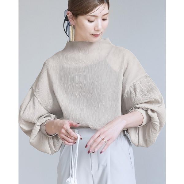 『タイムセール実施中』ZOZO問い合わせ番号:82068744ショップ:reca，レカブランド:reca，レカ商品名:ハイネックランダムプリーツボリュームスリーブブラウスカテゴリ:トップス>シャツ/ブラウスブランド品番:bel-x-2...