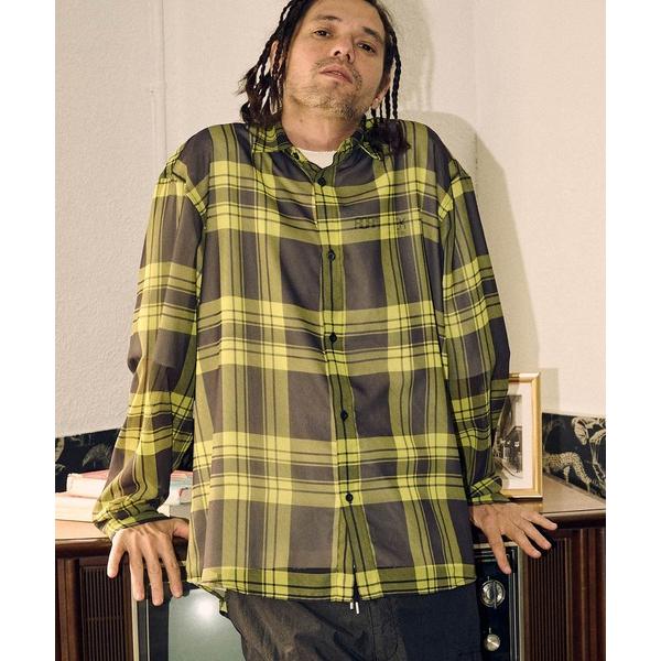 ZOZO問い合わせ番号:82069639ショップ:CMB by CAMBIO，シーエムビー バイ カンビオブランド:ADAM PATEK，アダムパテック商品名:ms5593- sheer check looose shirt チェックシャツ...