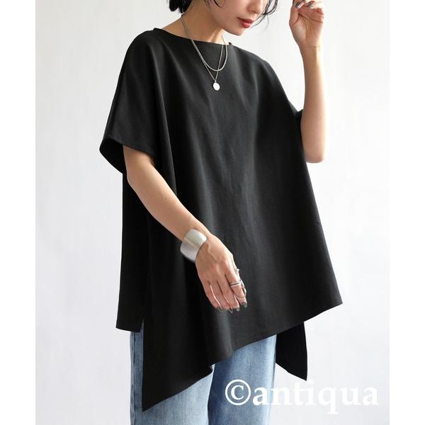 ZOZO問い合わせ番号:82103680ショップ:antiqua，アンティカブランド:antiqua，アンティカ商品名:フレンチスリーブトップスカテゴリ:トップス>Tシャツ/カットソーブランド品番:PN-00470素材:綿100%原産...