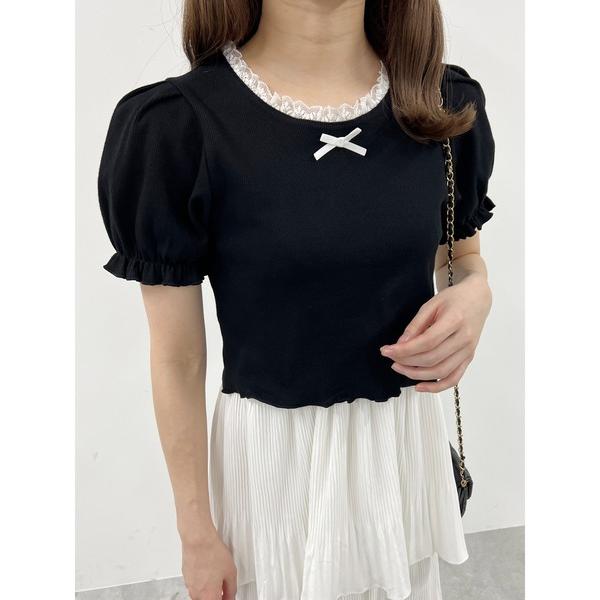 『セール実施中』ZOZO問い合わせ番号:82139150ショップ:WEGO，ウィゴーブランド:PHILLY，フィリー，WEGO，ウィゴー商品名:【PHILLY】パフスリーブコンパクトリブトップスカテゴリ:トップス>Tシャツ/カットソー...