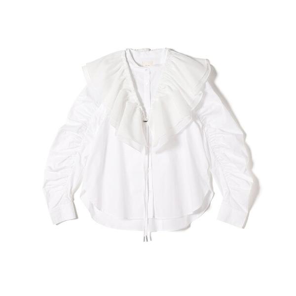 『セール実施中』ZOZO問い合わせ番号:82304592ショップ:SHIPS for women，シップス フォー ウィメンブランド:SHIPS，シップス商品名:0 x ones：〈手洗い可能〉フリル コンビ ギャザー シャツカテゴリ:トッ...