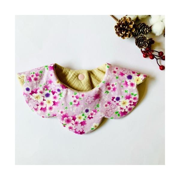 ※このアイテムは返品・交換対象外商品です。ZOZO問い合わせ番号:82305524ショップ:TONE，トーンブランド:tone，トーン商品名:【hanakago】和柄　桜/ベビースタイ / ビブ/よだれかけ(SU)カテゴリ:ママ＆ベビー&g...