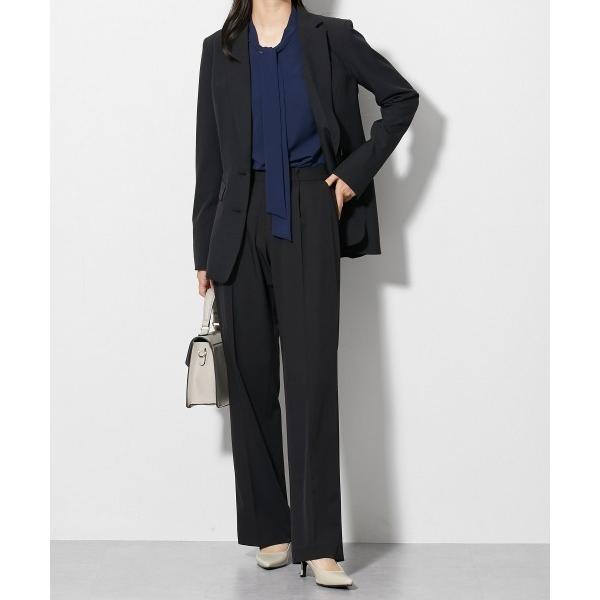 『タイムセール実施中』ZOZO問い合わせ番号:82339846ショップ:nissen，ニッセンブランド:slattgir，スラットジール商品名:高身長　【レディーススーツ】　洗えるワイドパンツスーツ(ジャケット+パンツ)（タテヨコストレッチ...