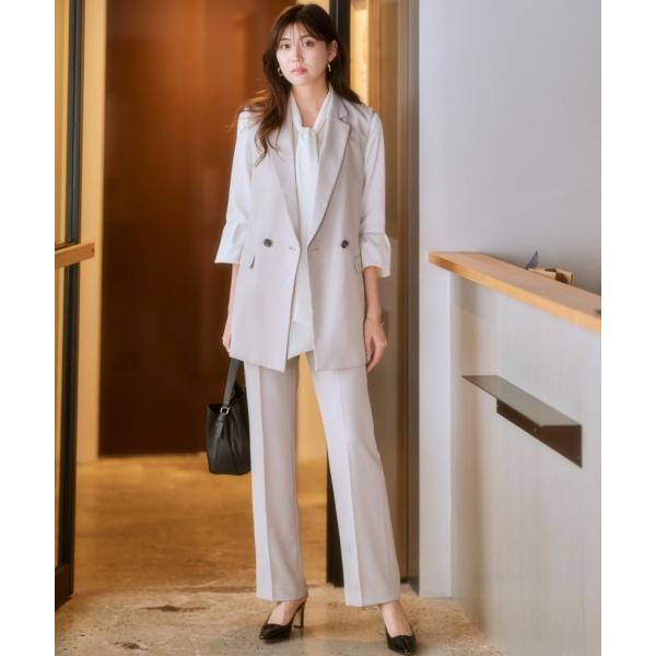 ZOZO問い合わせ番号:82340272ショップ:nissen，ニッセンブランド:7days Life Styling，セブンデイズライフスタイリング商品名:【レディーススーツ】ドビー素材ジレセットアップスーツ3点セット（Wブレストテーラー...