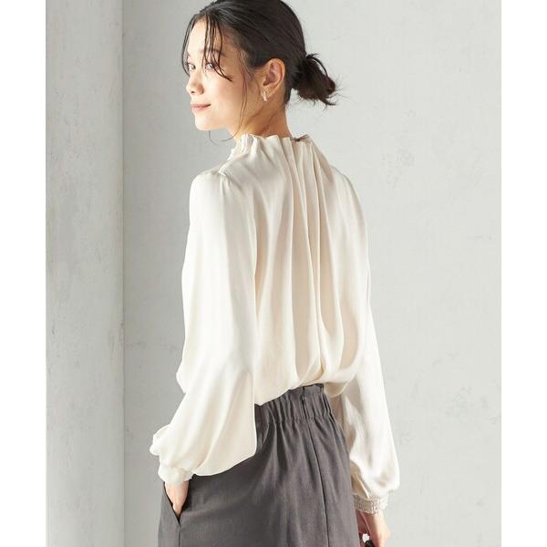 ZOZO問い合わせ番号:82340554ショップ:SHIPS for women，シップス フォー ウィメンブランド:SHIPS，シップス商品名:【一部WEB限定】〈手洗い可能〉ヴィンテージ サテン ネック ギャザー ブラウスカテゴリ:トッ...