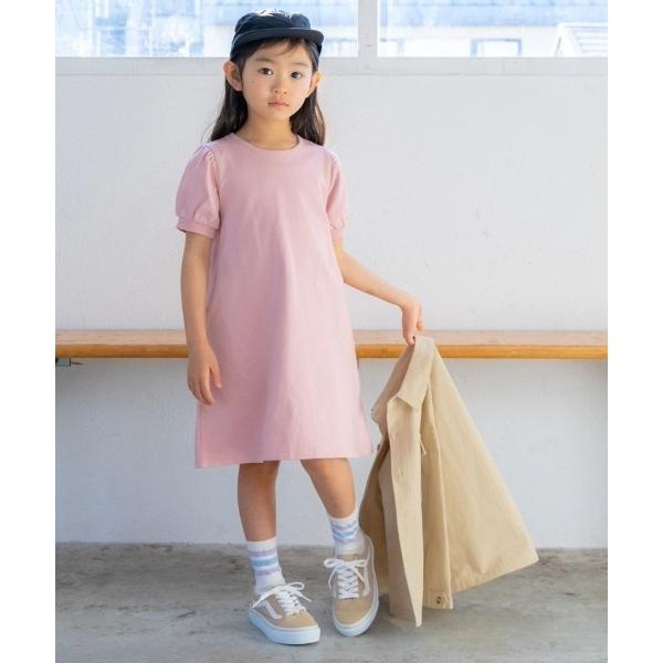 『セール実施中』ZOZO問い合わせ番号:82376052ショップ:petit main，プティマインブランド:and D. petit main，アンドディープティマイン商品名:袖ギャザーパフ半袖ワンピースカテゴリ:ワンピース/ドレス&gt...