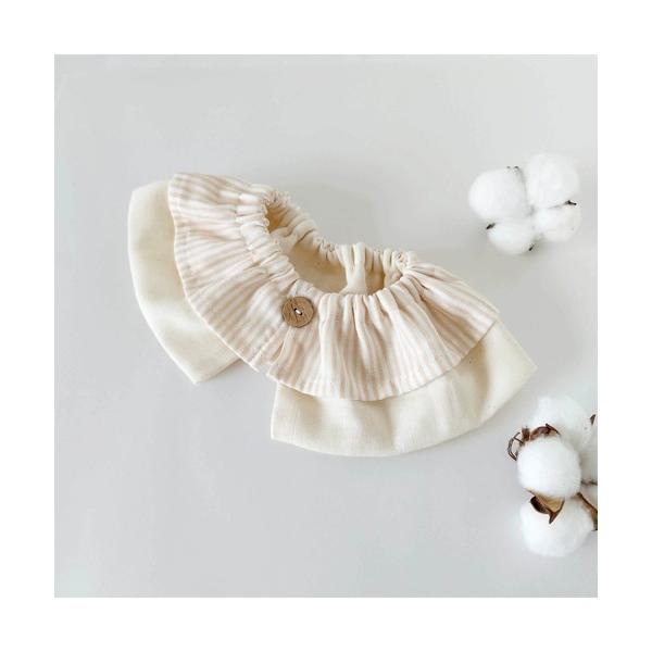 ※このアイテムは返品・交換対象外商品です。ZOZO問い合わせ番号:82376916ショップ:TONE，トーンブランド:tone，トーン商品名:【こまりはんどめいど】ボーダー/フリルスタイ/ベビースタイ / ビブ/よだれかけ(SU)カテゴリ:...