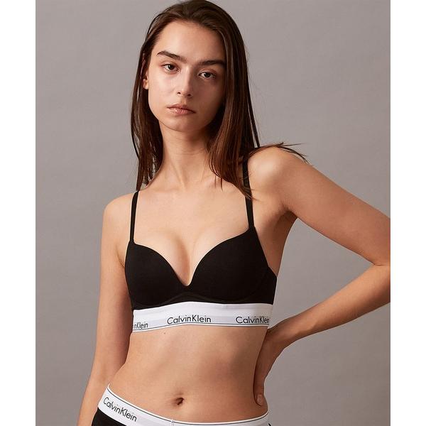 ZOZO問い合わせ番号:82380669ショップ:Calvin Klein，カルバンクラインブランド:Calvin Klein，カルバン・クライン商品名:Icon Cotton Modal プランジプッシュアップブラカテゴリ:アンダーウェア...