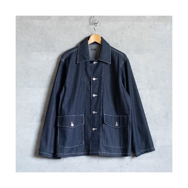 ZOZO問い合わせ番号:82411909ショップ:2A.M.，ツーエイエムブランド:MILITARY，ミリタリー商品名:【Military Reproduts　ミリタリーリプロダクツ】 40sデニム ワークユニフォームカテゴリ:ジャケット/...