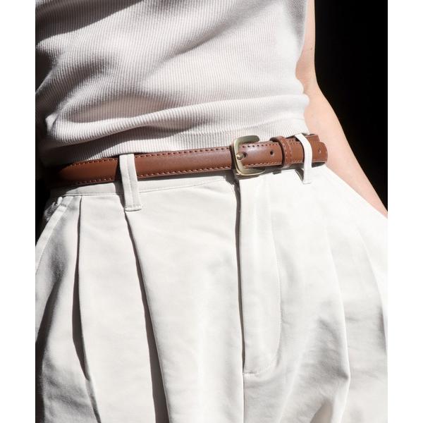 『タイムセール実施中』ZOZO問い合わせ番号:82442175ショップ:florist，フローリストブランド:florist，フローリスト商品名:アンティークゴールドバックル細めレザーベルトカテゴリ:ファッション雑貨>ベルトブランド品...