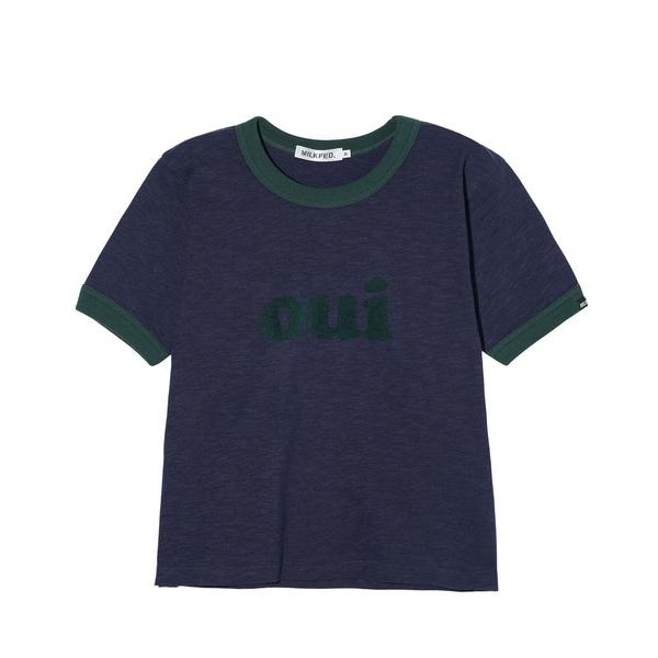 『セール実施中』ZOZO問い合わせ番号:82443462ショップ:MILKFED.，ミルクフェドブランド:MILKFED.，ミルクフェド商品名:OUI SLAB COMPACT S/S RINGER TEEカテゴリ:トップス>Tシャツ...