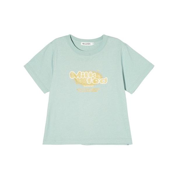 『セール実施中』ZOZO問い合わせ番号:82443472ショップ:MILKFED.，ミルクフェドブランド:MILKFED.，ミルクフェド商品名:SPARKLE LOGO COMPACT S/S TEEカテゴリ:トップス>Tシャツ/カッ...