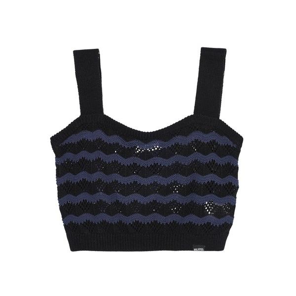 『セール実施中』ZOZO問い合わせ番号:82443509ショップ:MILKFED.，ミルクフェドブランド:MILKFED.，ミルクフェド商品名:WAVE PATTERN KNIT CAMISOLEカテゴリ:トップス>キャミソールブラン...