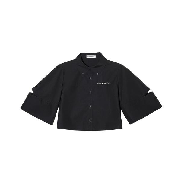 『セール実施中』ZOZO問い合わせ番号:82443515ショップ:MILKFED.，ミルクフェドブランド:MILKFED.，ミルクフェド商品名:SLASHED SLEEVE SHIRTカテゴリ:トップス>シャツ/ブラウスブランド品番:...