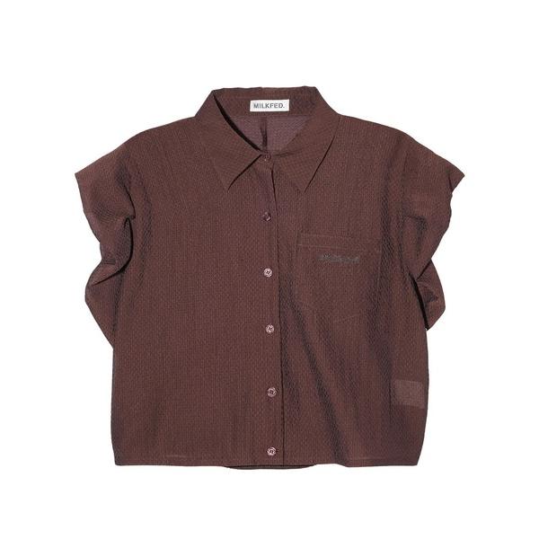 『タイムセール実施中』ZOZO問い合わせ番号:82443517ショップ:MILKFED.，ミルクフェドブランド:MILKFED.，ミルクフェド商品名:BUMPY SHIRTカテゴリ:トップス>シャツ/ブラウスブランド品番:103242...