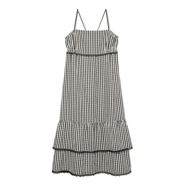 『セール実施中』ZOZO問い合わせ番号:82443552ショップ:MILKFED.，ミルクフェドブランド:MILKFED.，ミルクフェド商品名:GINGHAM CAMISOLE DRESSカテゴリ:ワンピース/ドレス>ワンピースブラン...