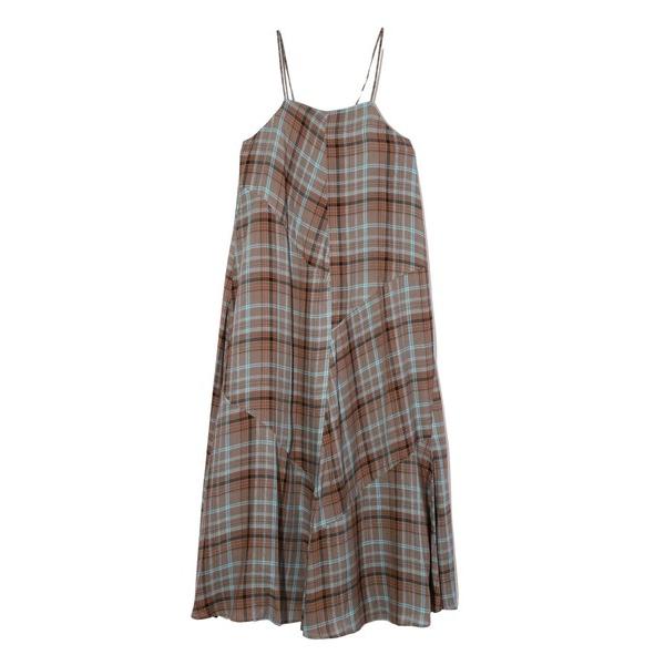 『セール実施中』ZOZO問い合わせ番号:82443553ショップ:MILKFED.，ミルクフェドブランド:MILKFED.，ミルクフェド商品名:PLAID CAMISOLE DRESSカテゴリ:ワンピース/ドレス>ワンピースブランド品...