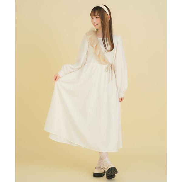 『タイムセール実施中』ZOZO問い合わせ番号:82444192ショップ:夢展望（YUMETENBO），ユメテンボウブランド:moulis'，ムーリス，Newlyme，ニューリーミー，夢展望，ユメテンボウ商品名:フリル付マキシワンピースカテゴ...