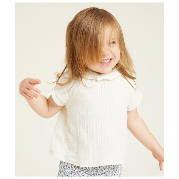 『セール実施中』ZOZO問い合わせ番号:82476279ショップ:PETIT BATEAU，プチバトーブランド:PETIT BATEAU，プチバトー商品名:ダブルガーゼ半袖ブラウスカテゴリ:トップス>シャツ/ブラウスブランド品番:A0...