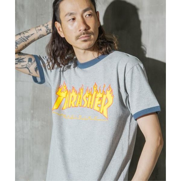 ZOZO問い合わせ番号:82476746ショップ:THRASHER by RIFFLEPAGE，スラッシャー バイ リフルページブランド:THRASHER，スラッシャー商品名:FLAME RINGER S/S T-SHIRTS/スラッシャー...