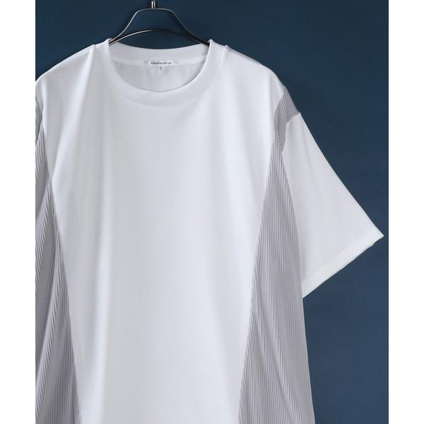 『タイムセール実施中』ZOZO問い合わせ番号:82476866ショップ:ANPAS，アンパスブランド:ANPAS，アンパス商品名:Different Material MIX Switching Design T-shirts/異素材 切り...