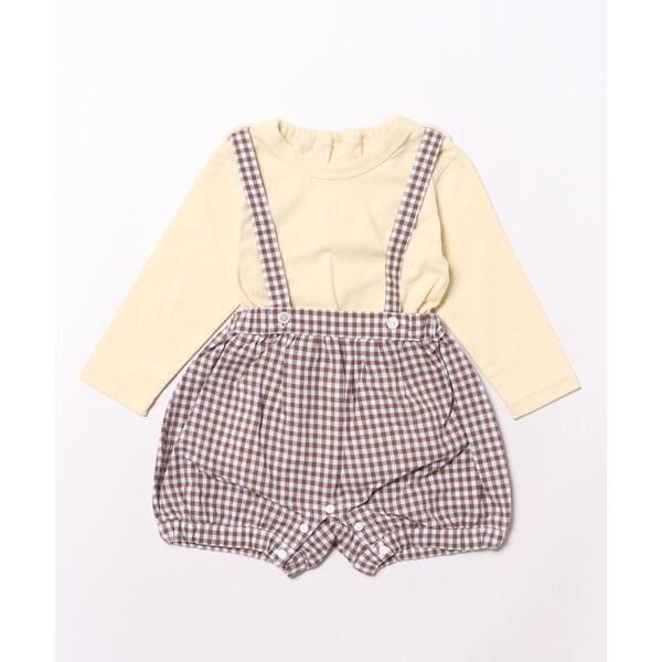 『セール実施中』※このアイテムは返品・交換対象外商品です。ZOZO問い合わせ番号:82509962ショップ:HAKKA，ハッカブランド:hakka baby，ハッカベビー商品名:[ベビー]サスペンダー付きパンツTシャツセットカテゴリ:ママ＆...