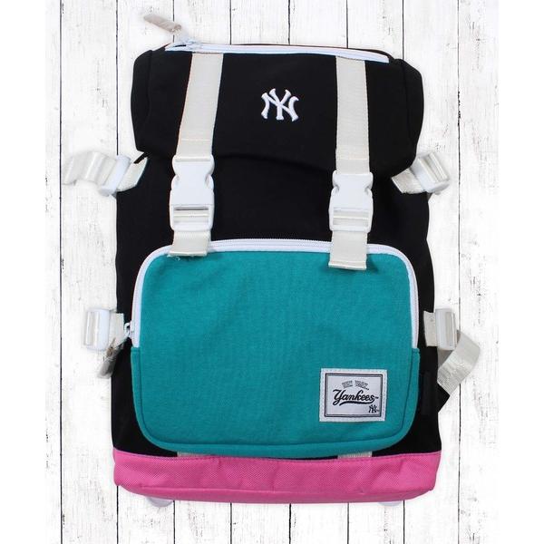 『タイムセール実施中』ZOZO問い合わせ番号:82512543ショップ:Auntie Rosa，アンティローザブランド:ZI-ON，ジーオン商品名:NY ロゴ刺繍 フラップ式 リュックサックカテゴリ:バッグ>バックパック/リュックブラ...