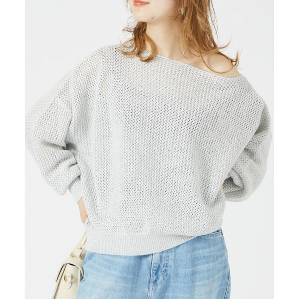 『セール実施中』ZOZO問い合わせ番号:82513193ショップ:Rouge vif la cle，ルージュ・ヴィフ ラクレブランド:Rouge vif，ルージュヴィフ商品名:ラメメッシュワイドニットプルオーバーカテゴリ:トップス>ニ...