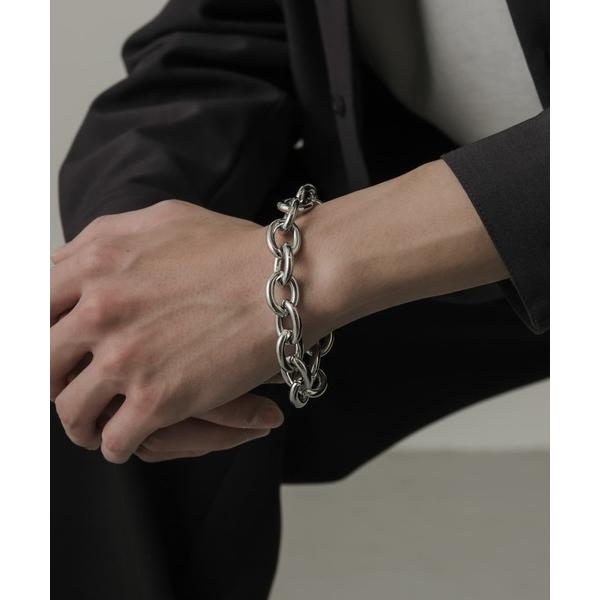 ZOZO問い合わせ番号:82547682ショップ:URBAN RESEARCH，アーバンリサーチブランド:SMELLY，スメリー商品名:オーバルチェーンブレスレットカテゴリ:アクセサリー>ブレスレットブランド品番:SM44-1NF00...