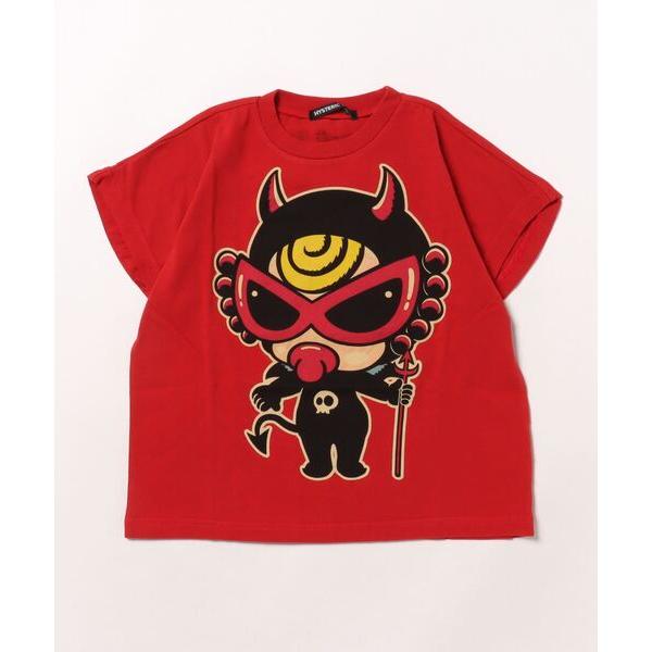 ZOZO問い合わせ番号:82642265ショップ:HYSTERIC MINI，ヒステリックミニブランド:HYSTERIC MINI，ヒステリックミニ商品名:DEVILKIN フレンチスリーブ 半袖Tシャツカテゴリ:トップス>Tシャツ/...