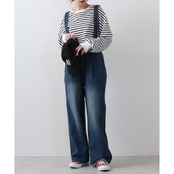 『タイムセール実施中』ZOZO問い合わせ番号:82642951ショップ:FUNALIVE，ファンアライブブランド:atONE，アットワン，FUNALIVE，ファンアライブ商品名:atONE 取り外し可能サスペンダーデニムワイドパンツカテゴリ...