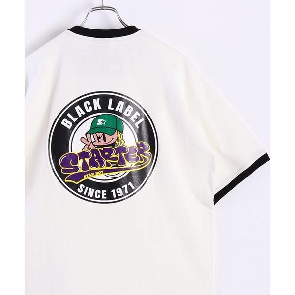 『タイムセール実施中』ZOZO問い合わせ番号:82676006ショップ:WESTSEA，ウエストシーブランド:STARTER，スターター，WESTSEA，ウエストシー商品名:STARTER BLACK LABEL プリント リンガーTシャツ...