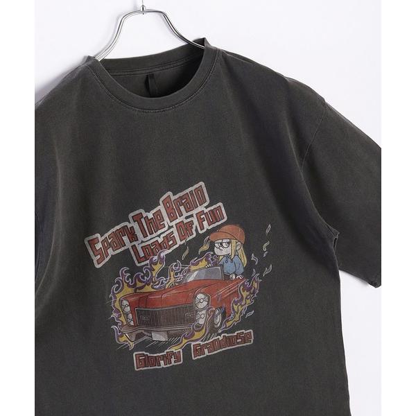 ZOZO問い合わせ番号:82676009ショップ:WESTSEA，ウエストシーブランド:WESTSEA，ウエストシー商品名:ビッグサイズ ピグメント加工 プリント クルーネック 半袖Tシャツカテゴリ:トップス>Tシャツ/カットソーブラ...